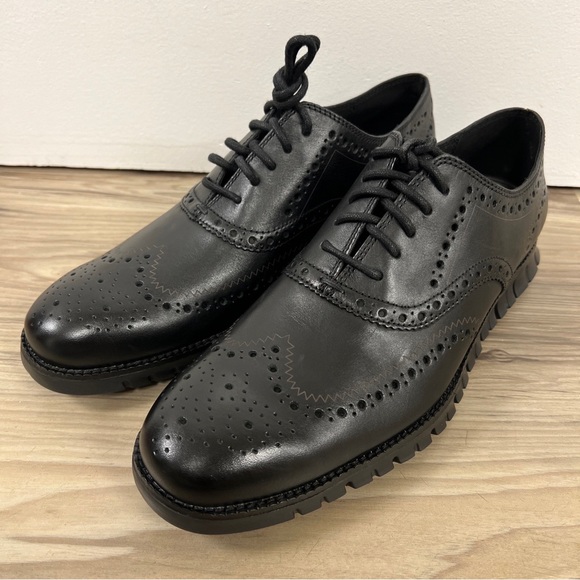 Cole Haan | Shoes | Cole Haan Zerogrand Wingtip Oxford Black Mens 9 95 ...